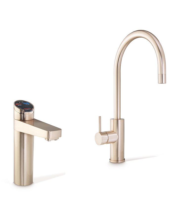 HydroTap G5 BCHA60 4-in-1 Elite tap with Arc Mixer Brushed Rose Gold ...