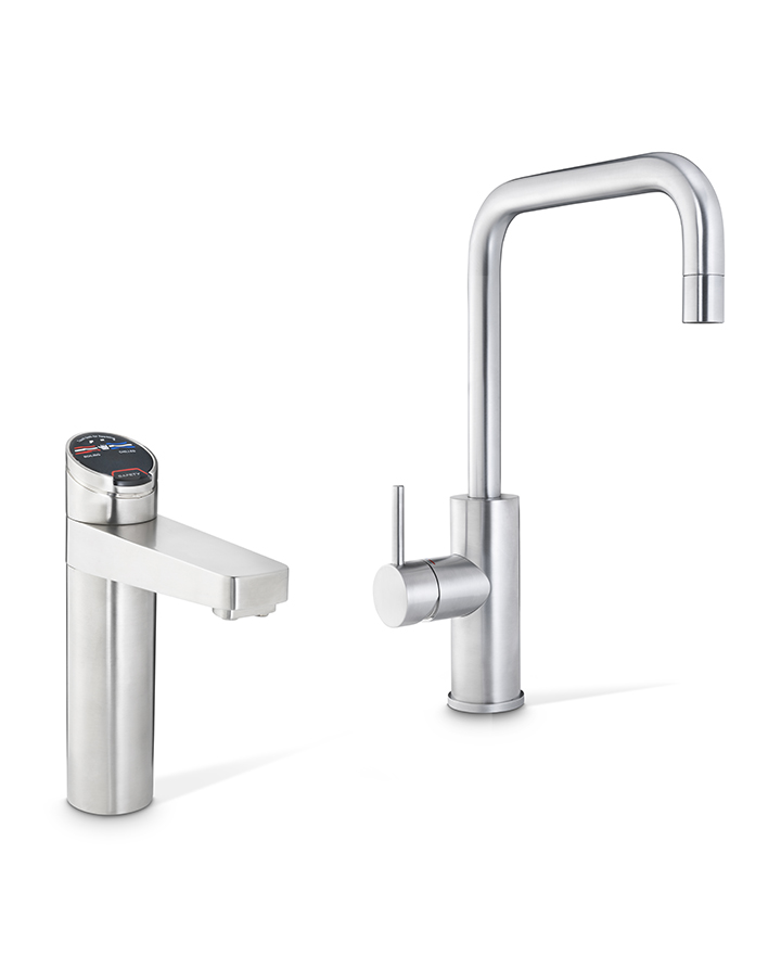 HydroTap G5 BCSHA100 5-in-1 Elite tap with Cube Mixer Brushed Nickel ...